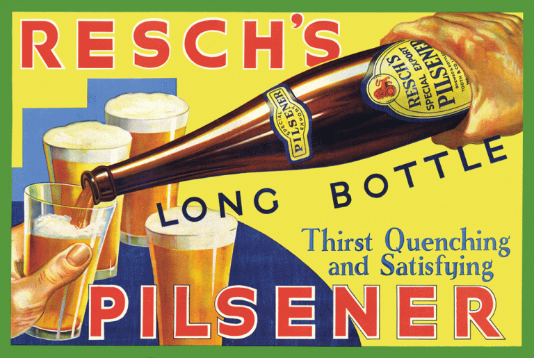 Resch’s Long Bottle Pilsener, Waverley Brewery Sydney – Australian Beer ...