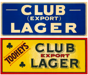 Tooheys Club Export Lager 2 strip Posters – Australian Beer Posters