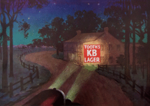 Tooth’s KB Lager ‘CAR LIGHTS’ Poster – Australian Beer Posters